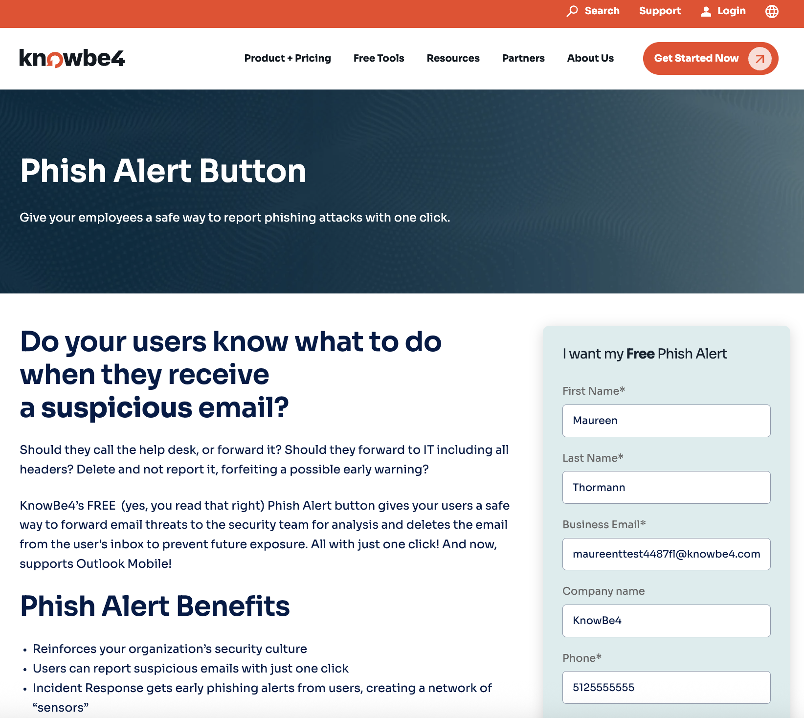 Phish Alert Button | KnowBe4